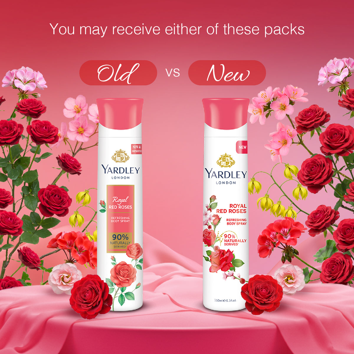 Royal Red Roses Deo 150ml – Yardley London India