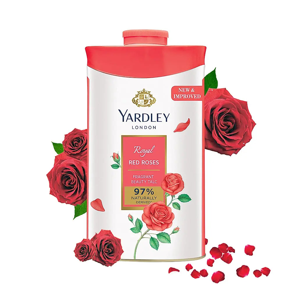 Royal Red Roses Perfumed Talc 100g – Yardley London India