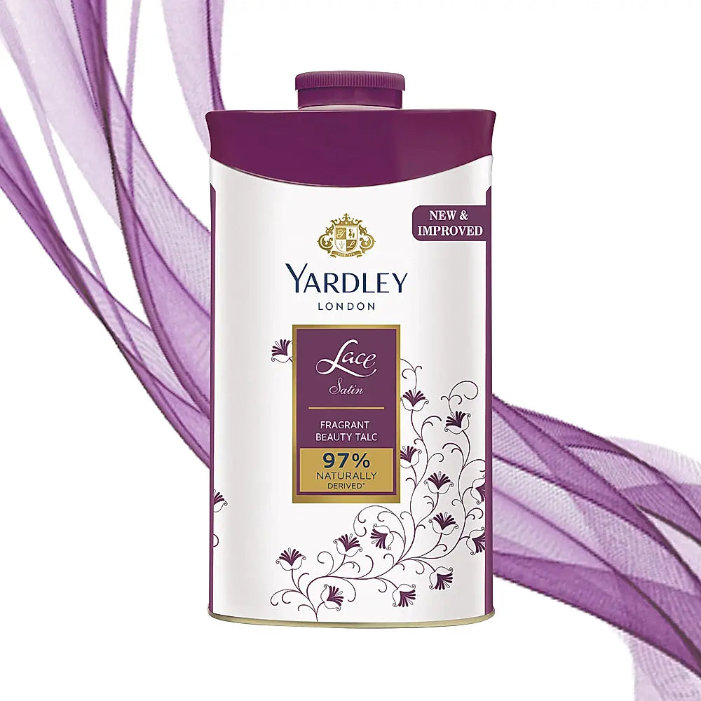 Lace Satin Perfumed Talc 100g – Yardley London India